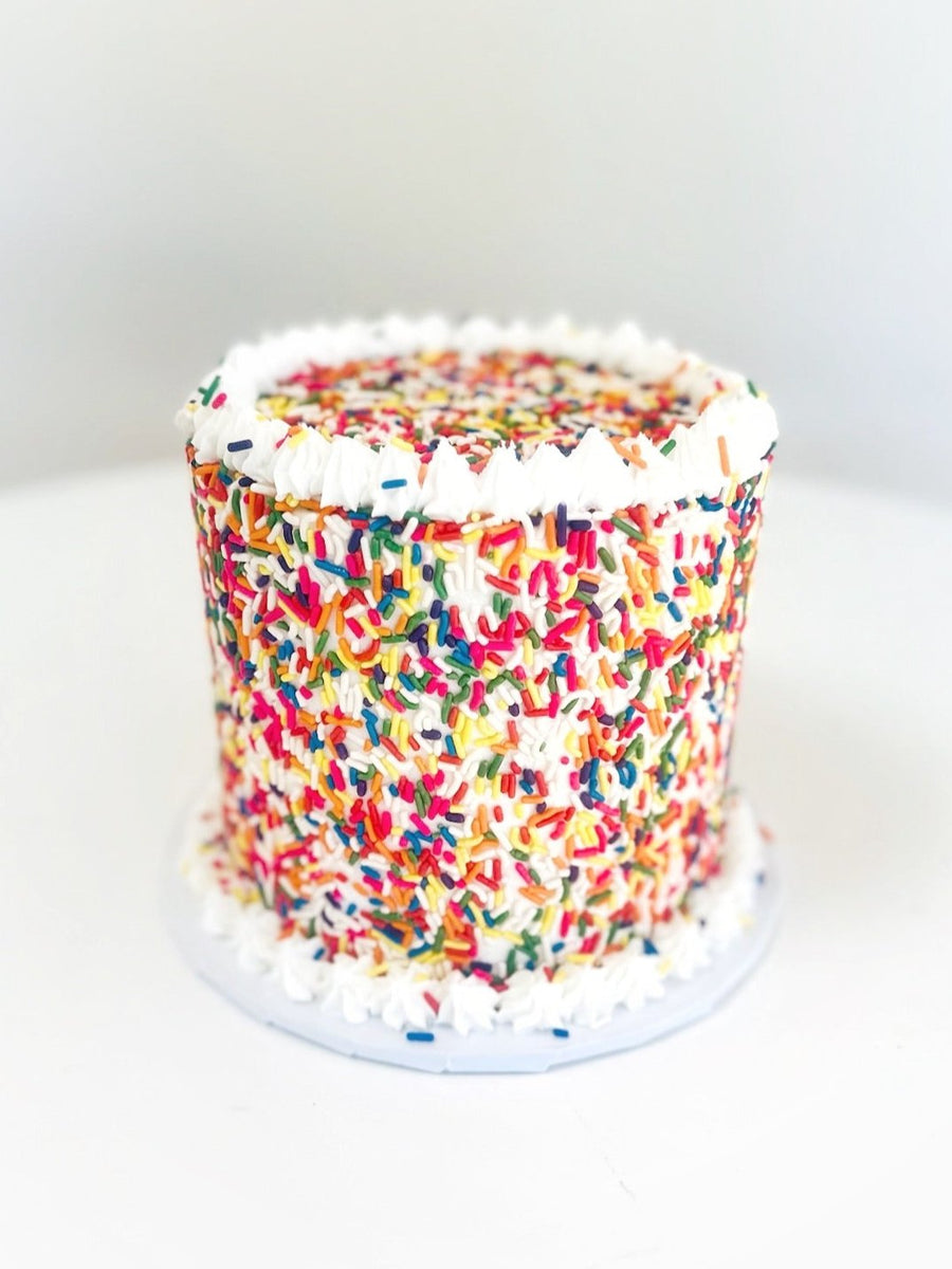 Rainbow Sprinkle Cake – Confection Perfection