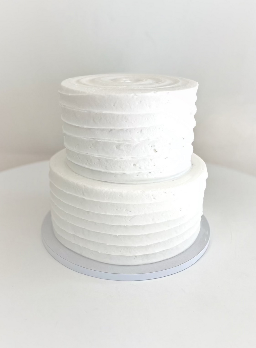 Rigid Buttercream Elopement Cake – Confection Perfection